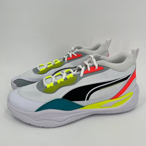 Puma | Shoes | Puma Mens Playmaker Pro Basketball Shoes Sz 2 Whiteneon ...